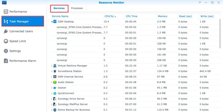 群晖NAS CPU利用率过高？教你几招降低CPU负载
